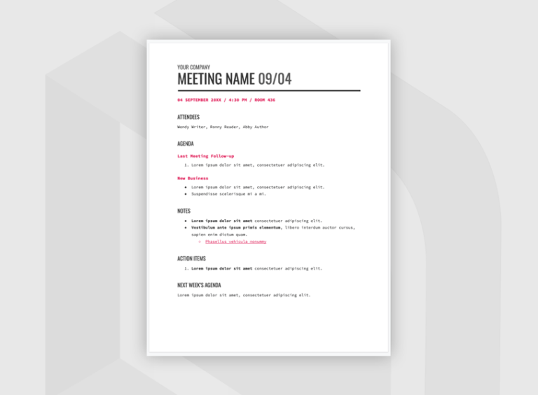 20+ Best Google Docs Agenda Templates: For The Perfect Meeting