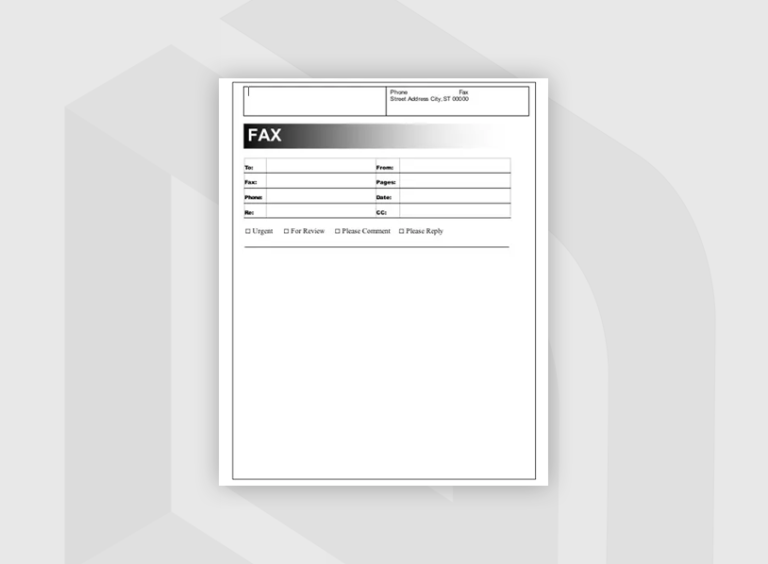 14+ Best Google Docs Fax Cover Templates: Free Downloads
